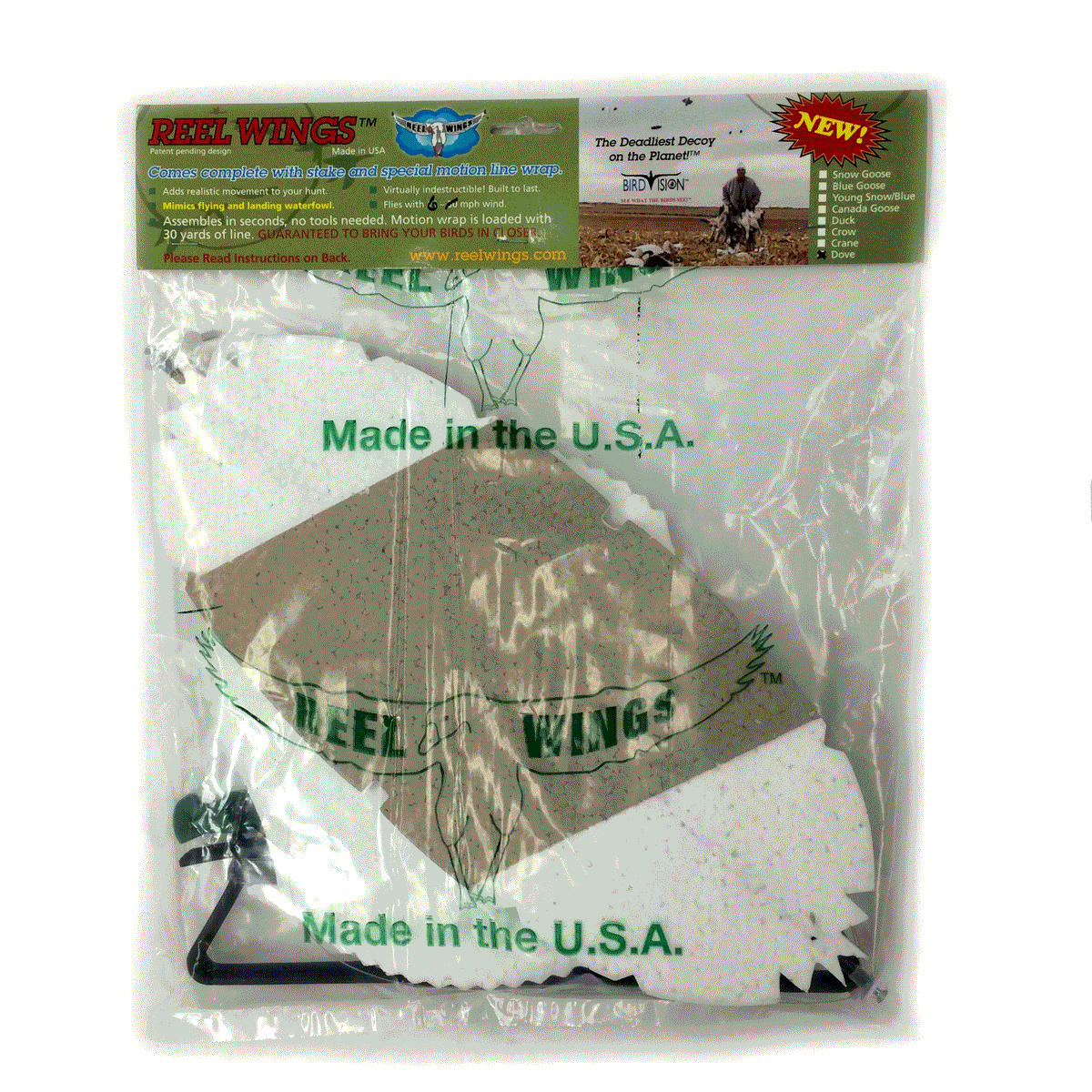 Reel Wings New Ultra Lite Flying Dove Decoy (2 Pack)