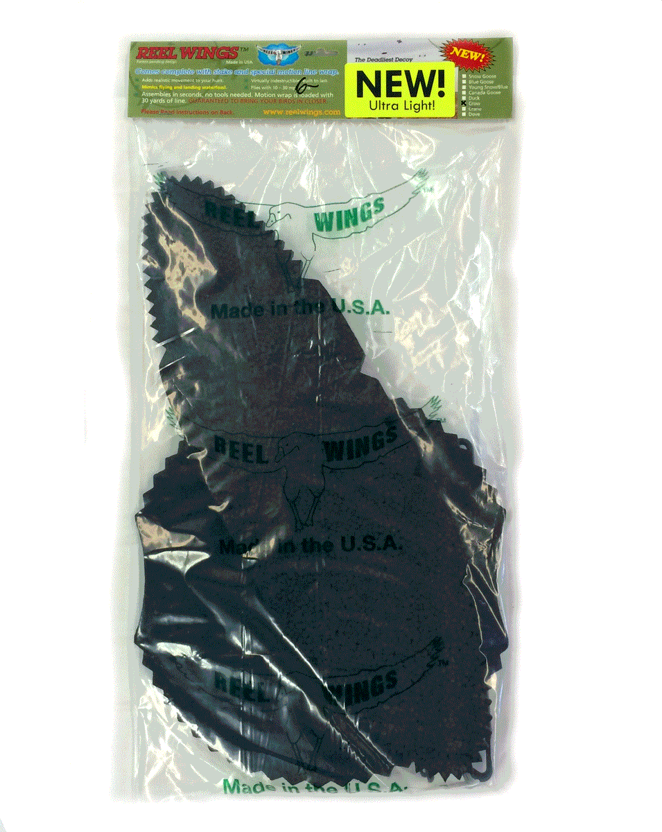 Reel Wings Ultra Lite Crow Flying Decoy Kit